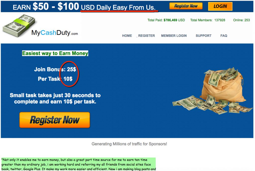 My Cash Duty Is Another Scam You Need To Avoid - Work at Home Jobs